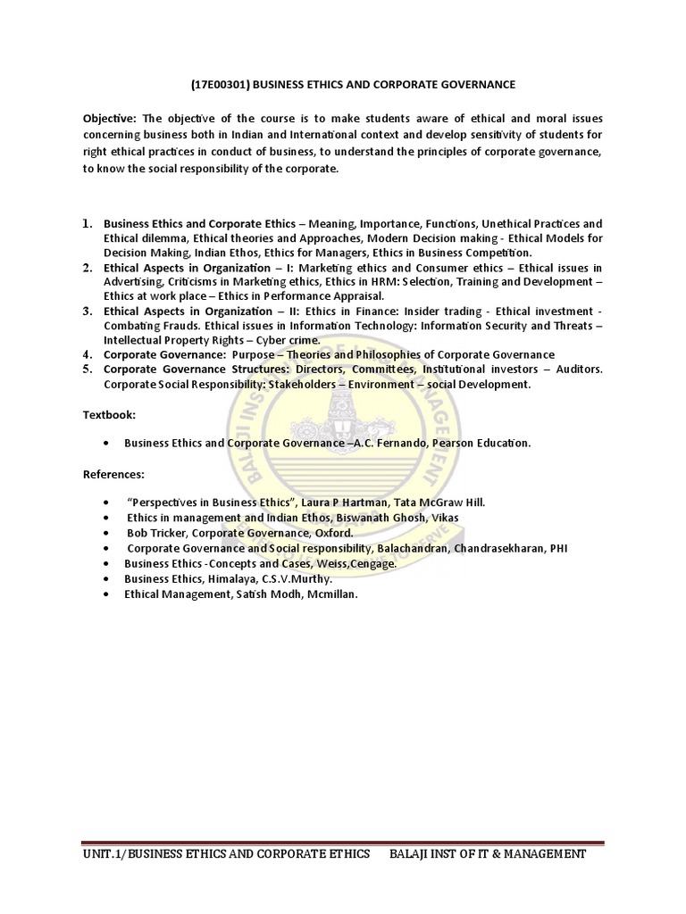 Becg - 5-Units PDF | PDF | Business Ethics | Morality