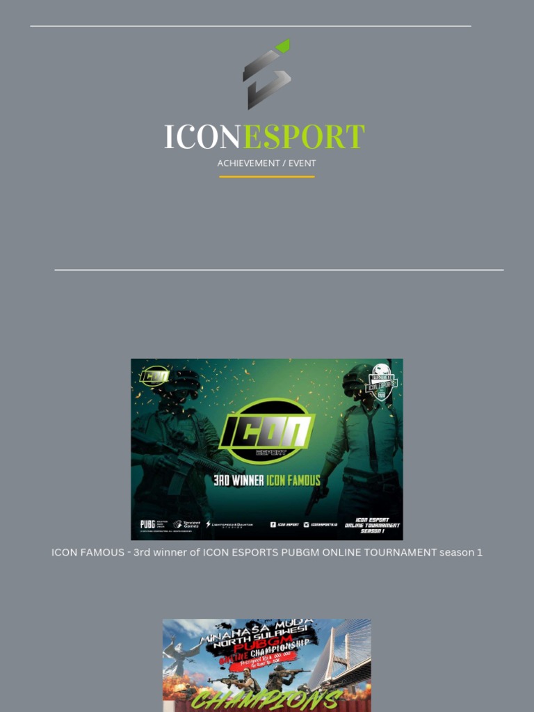 Contoh Portofolio Esport | PDF | Sports & Recreation | Games & Activities