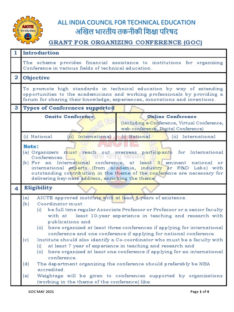 GOC Scheme Document-May 2021 | PDF