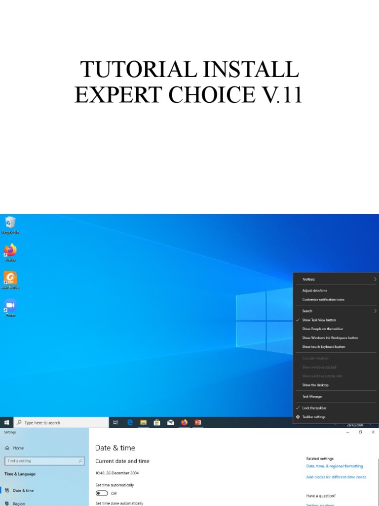 Install Guide for Expert Choice 11 | PDF