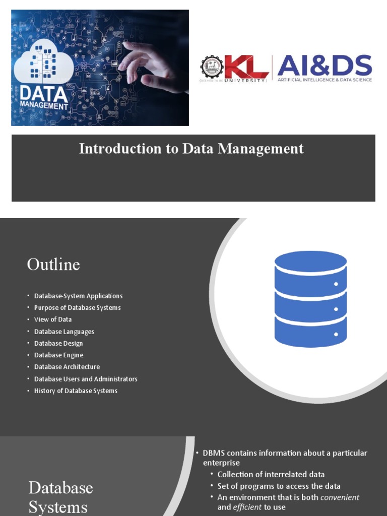 Introduction To Data Management | PDF | Databases | Relational Database