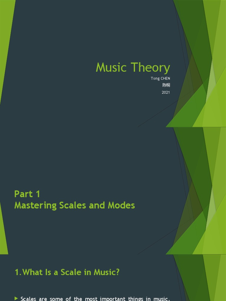 Music Theory - Lesson3 | PDF | Scale (Music) | Mode (Music)