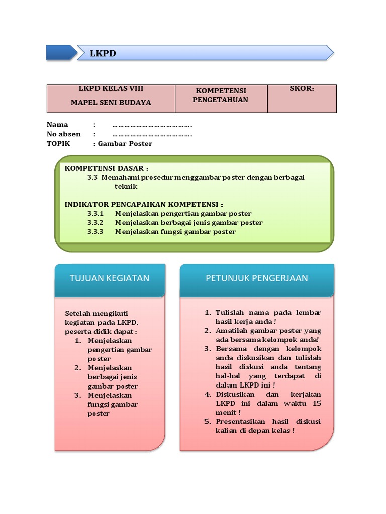 LKPD Poster Fix | PDF