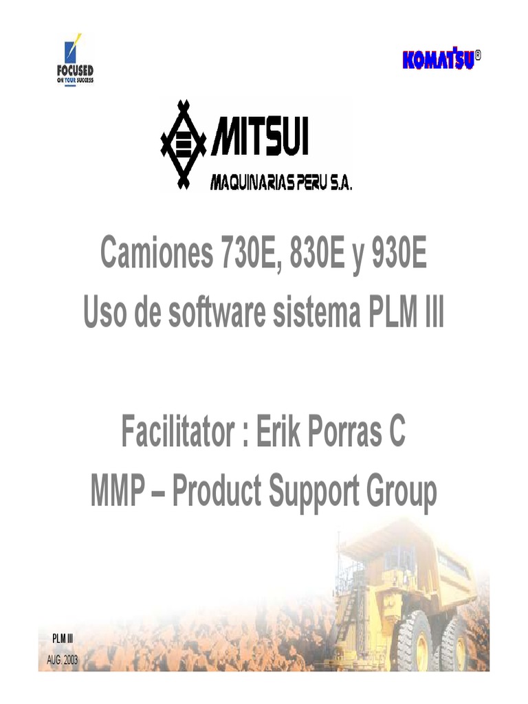Uso Del Sofware PLM III PDF | PDF | Camión | Archivo de computadora