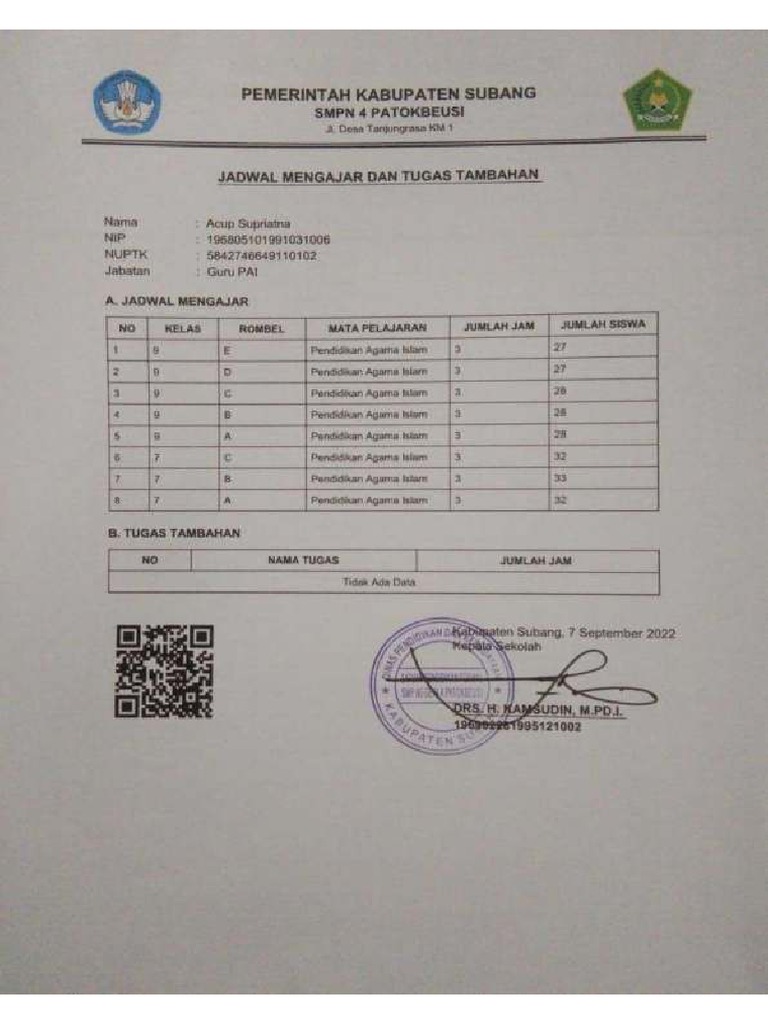 Contoh File SKBM | PDF