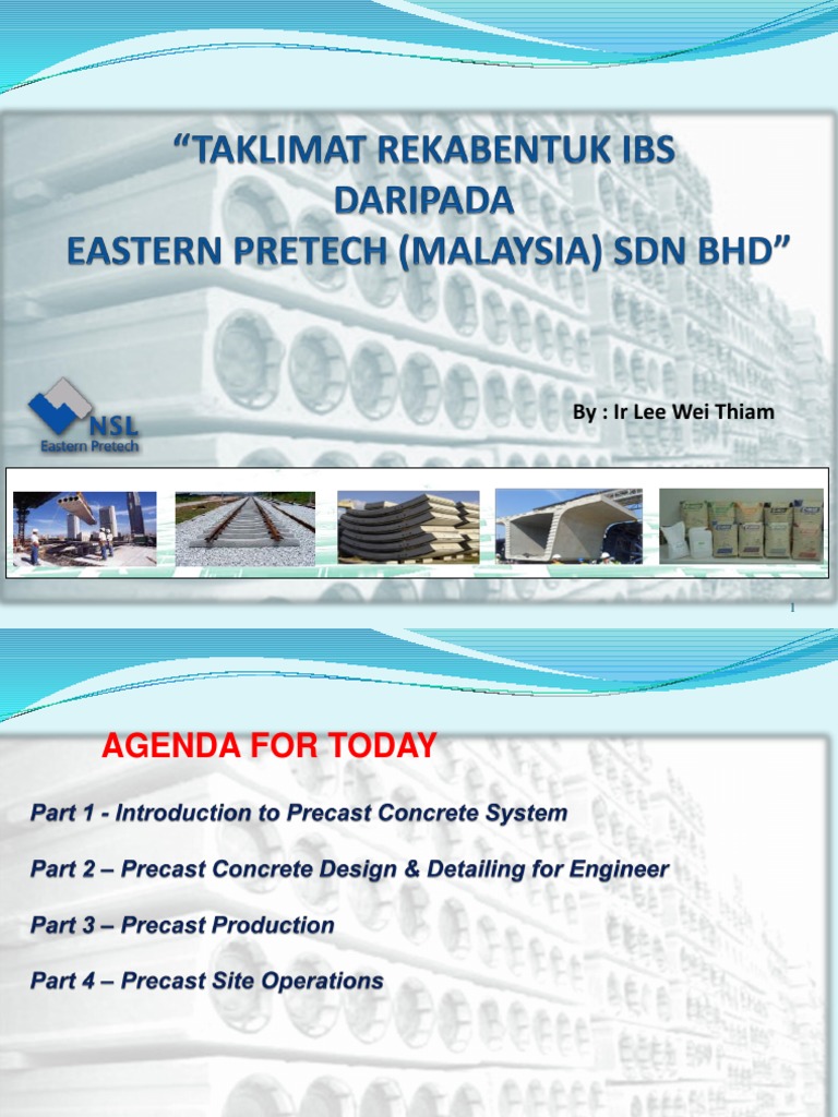 Rekabentuk IBS - Eastern Pretech | PDF | Crane (Machine) | Precast Concrete