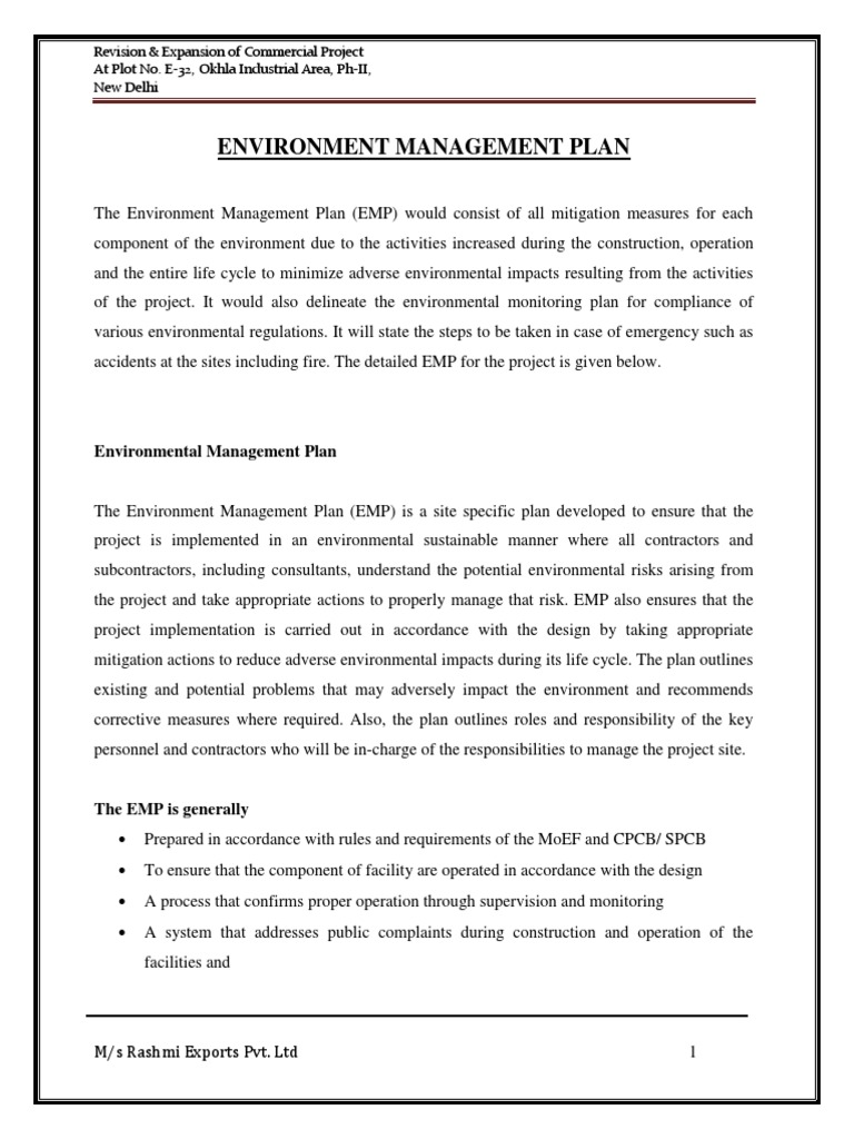 silo.tips_environment-management-plan | PDF | Waste | Waste Management