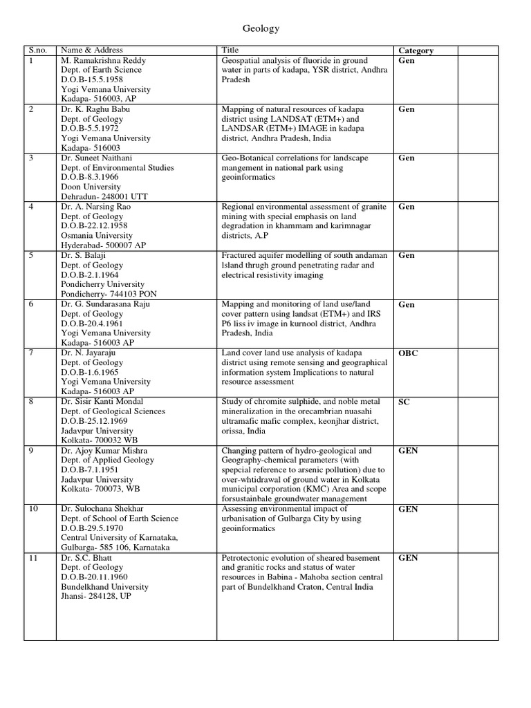 Geology | PDF | Geology | Rock (Geology)