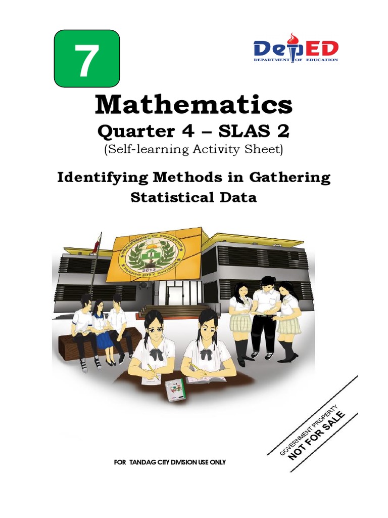 Math 7 - Q4 - W2 - Identifying Methods in ... Statistical Data ...