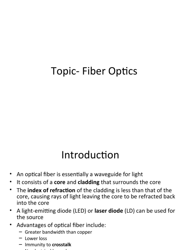 Fiber Optics | PDF | Optical Fiber | Dispersion (Optics)
