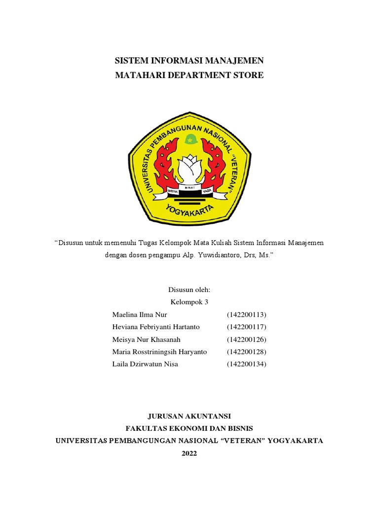 Kelompok 3 - Sim - Matahari Departement Store | PDF