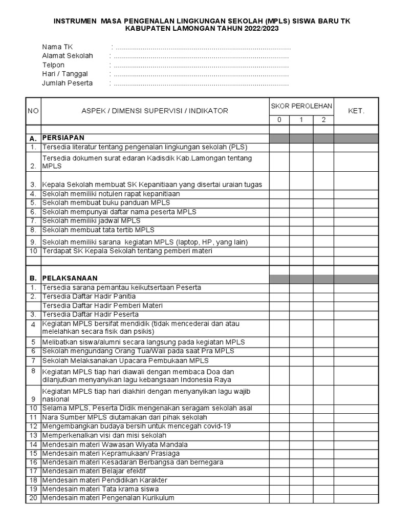 Instrumen MPLS 2022 Ok | PDF