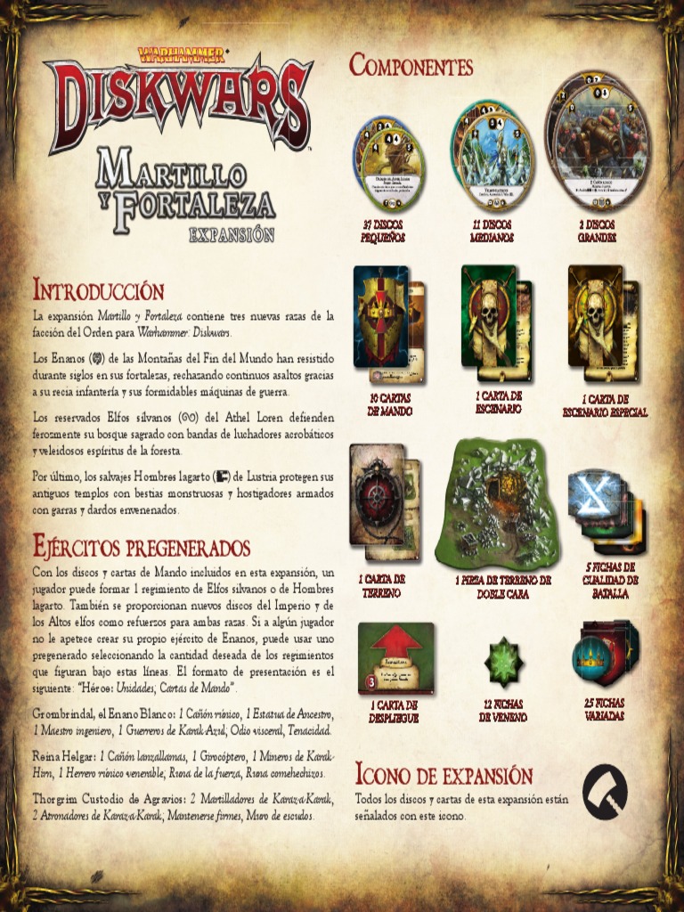 Warhammer Diskwars - Martillo y Fortaleza | PDF