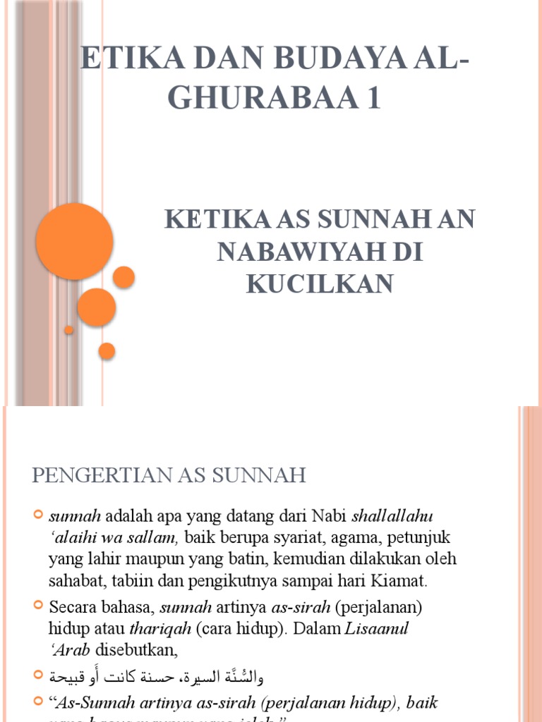 Etika Dan Budaya Al-Ghurabaa 1 | PDF