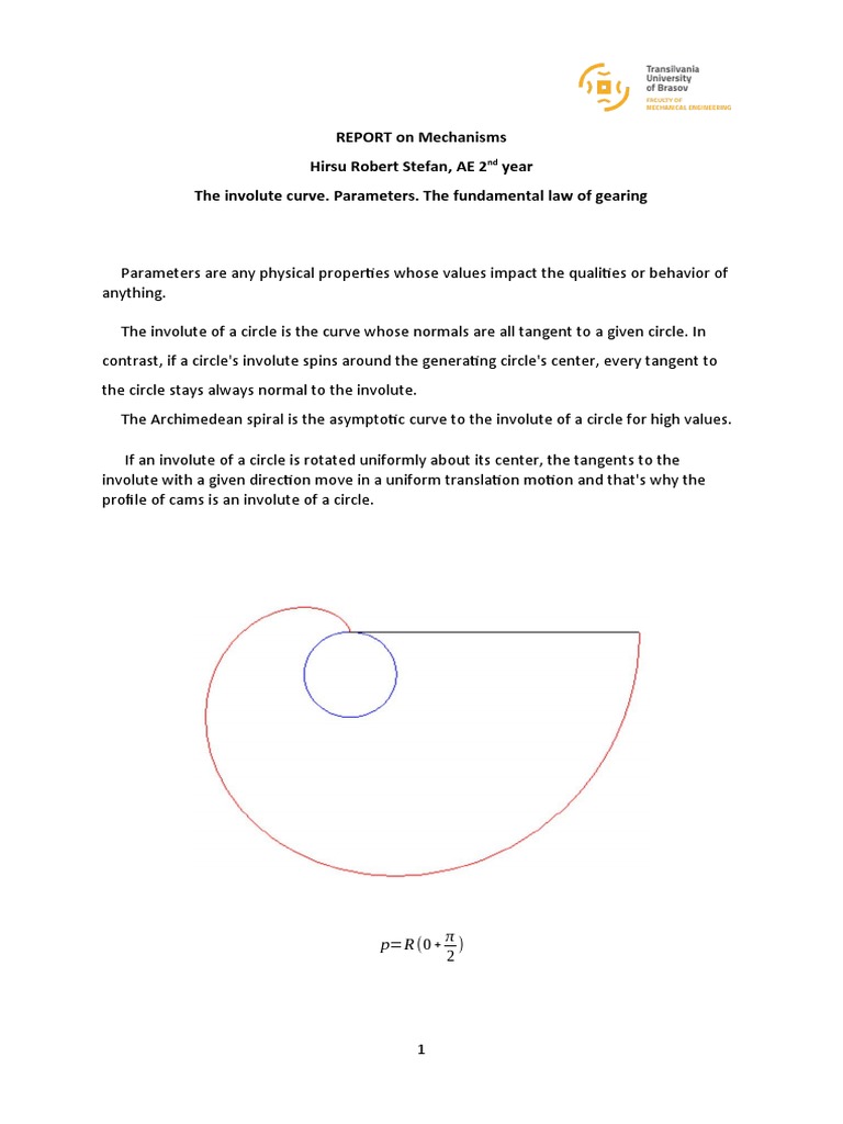 Involute Gears and Gearing Laws Explained | PDF | Gear | Applied And ...