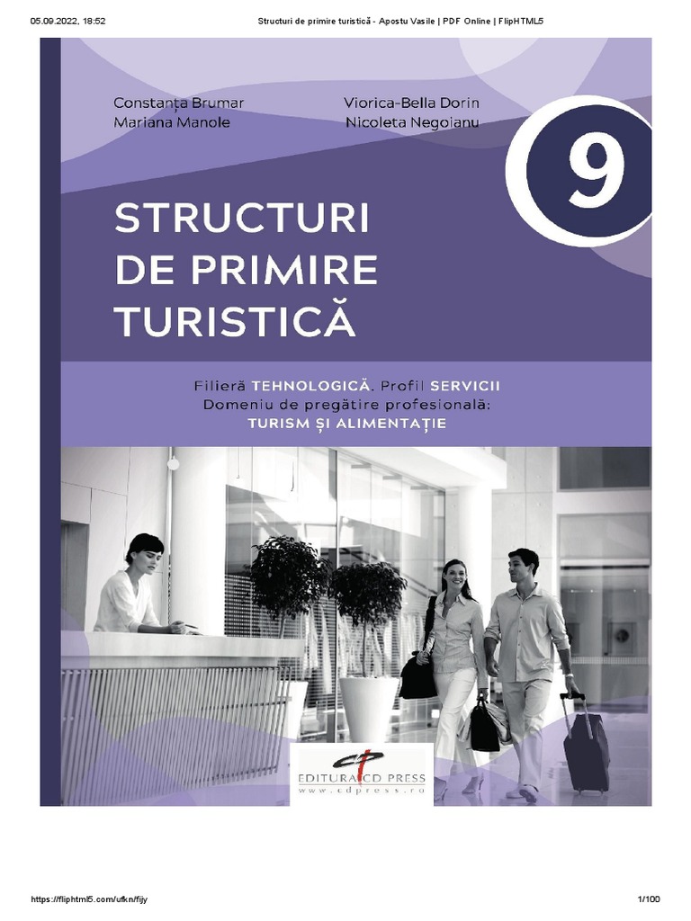 Manual - Structuri de Primire Turistică - Clasa IX-B Si IX Seral | PDF