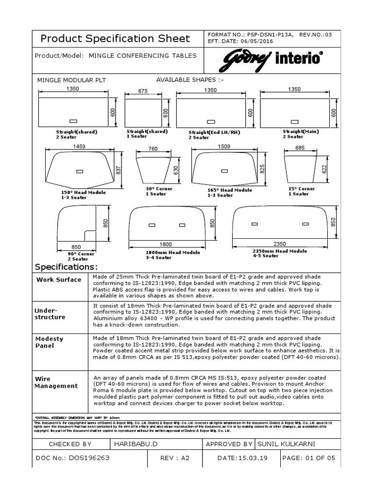 Modular Specification Pdf Polyvinyl Chloride Countertop