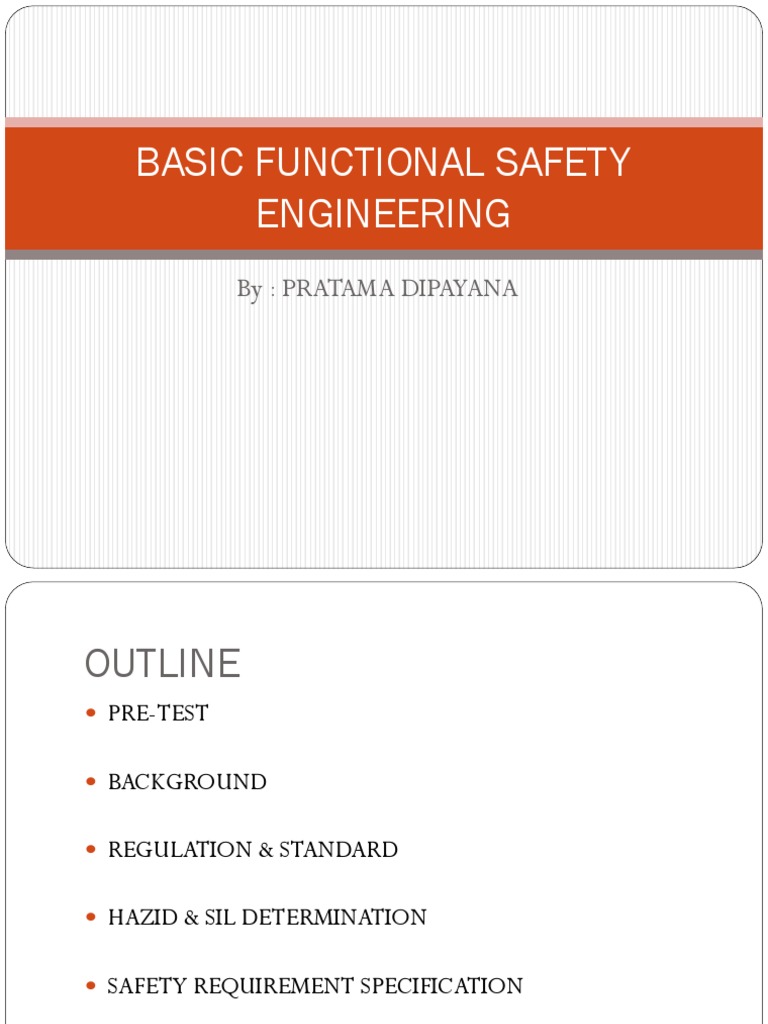 Basic Functional Safety Engineering - Pratama Dipayana | PDF | Risk ...