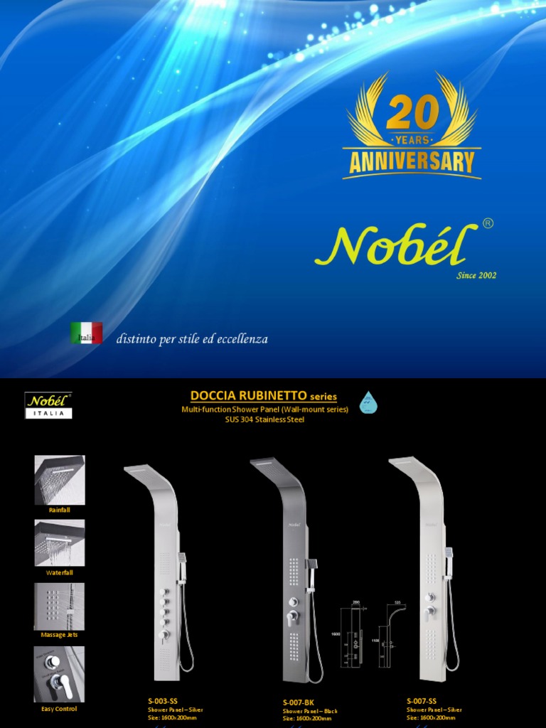 Nobel 2022 - Shower, Faucet | PDF | Tap (Valve) | Shower