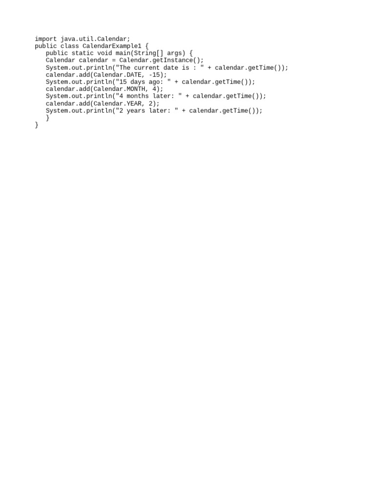 Days, Java | PDF | Teaching Methods & Materials | Computers