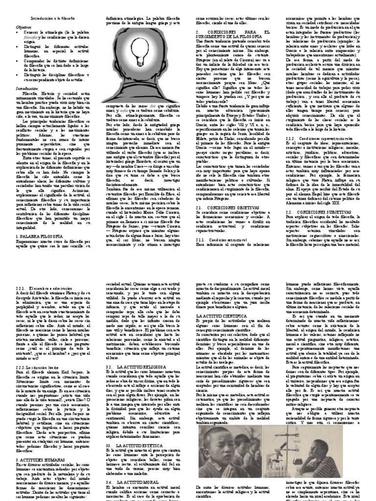 1ra SEPARATA DE FILOSOFIA | PDF | Conocimiento | Razón