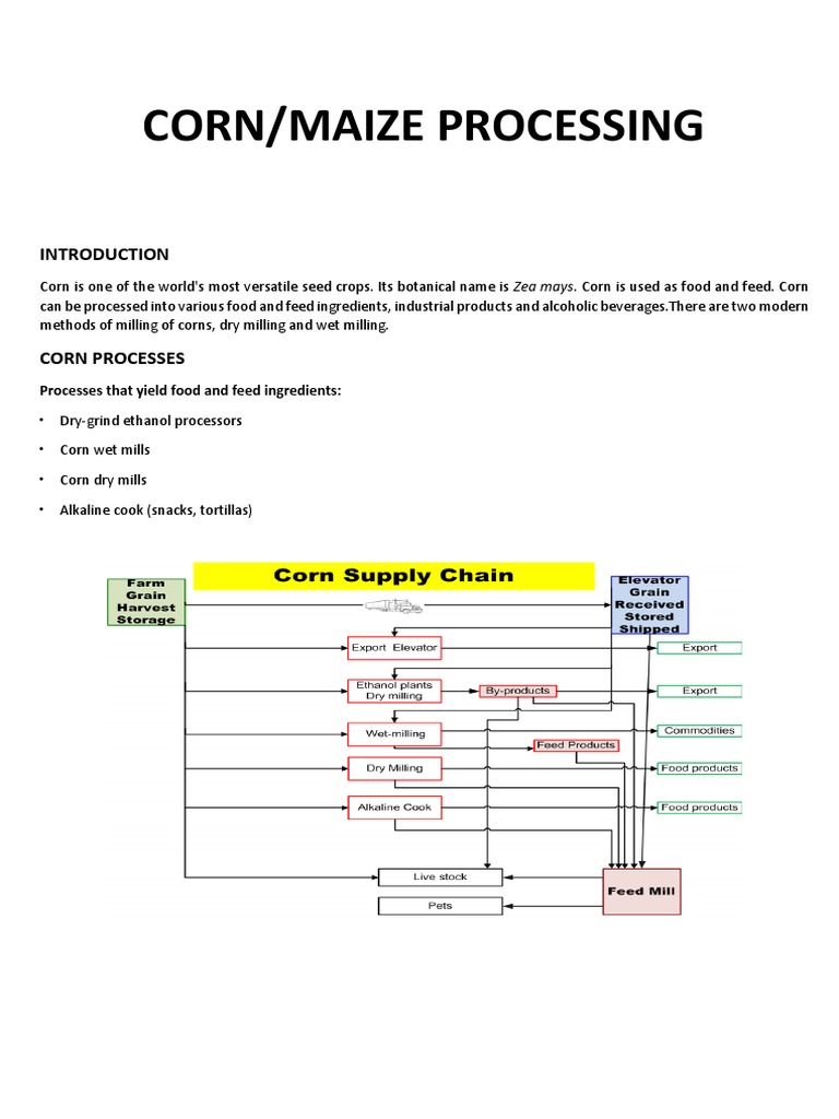 Maximizing Resources: An Overview of Corn Processing Methods and Their ...