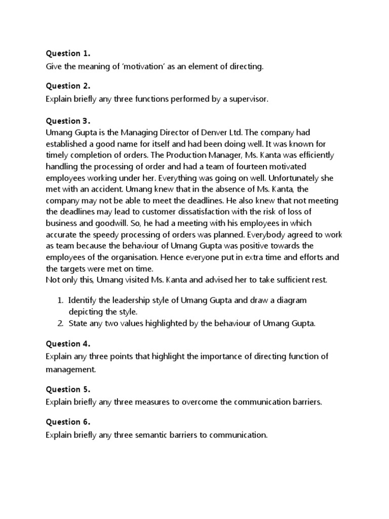 Directing | PDF | Motivation | Motivational