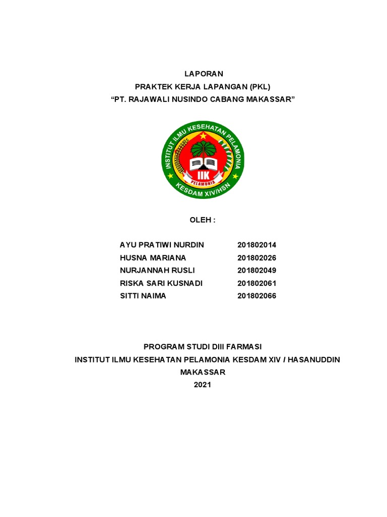 Laporan PKL di PBF Rajawali Nusindo Makassar | PDF