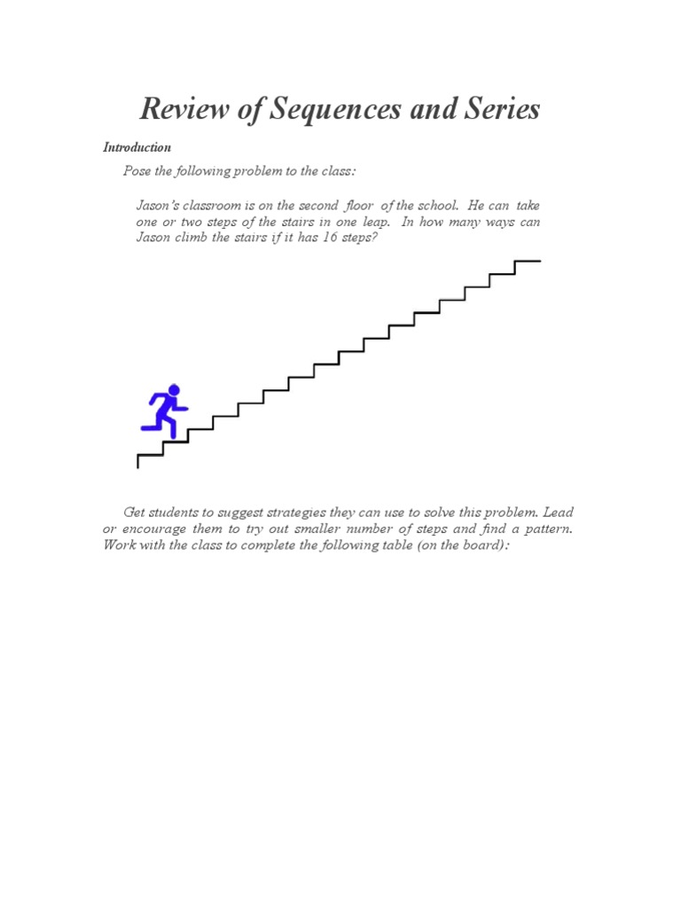 Review of Sequences and Series | PDF | Sequence | Summation