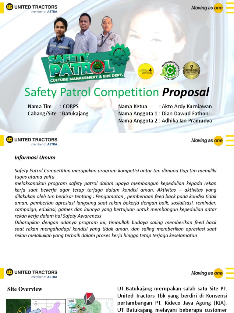 Proposal Kompetisi Safety Patrol 3 | PDF