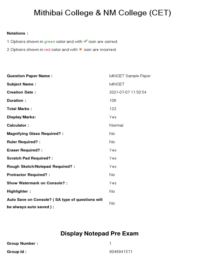 Sample-Paper CET | PDF | Multiple Choice | Procrastination