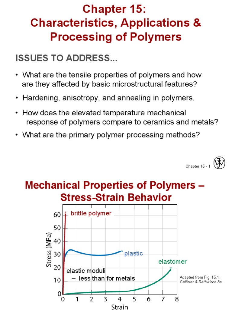 Characteristics and Application of Polymers | PDF | Deformation ...