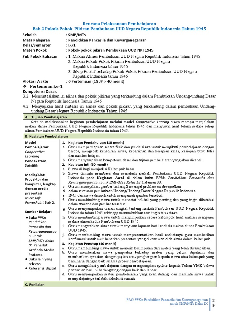 A. RPP Bab 2 | PDF | Karier & Perkembangan | Kajian Bahasa Asing