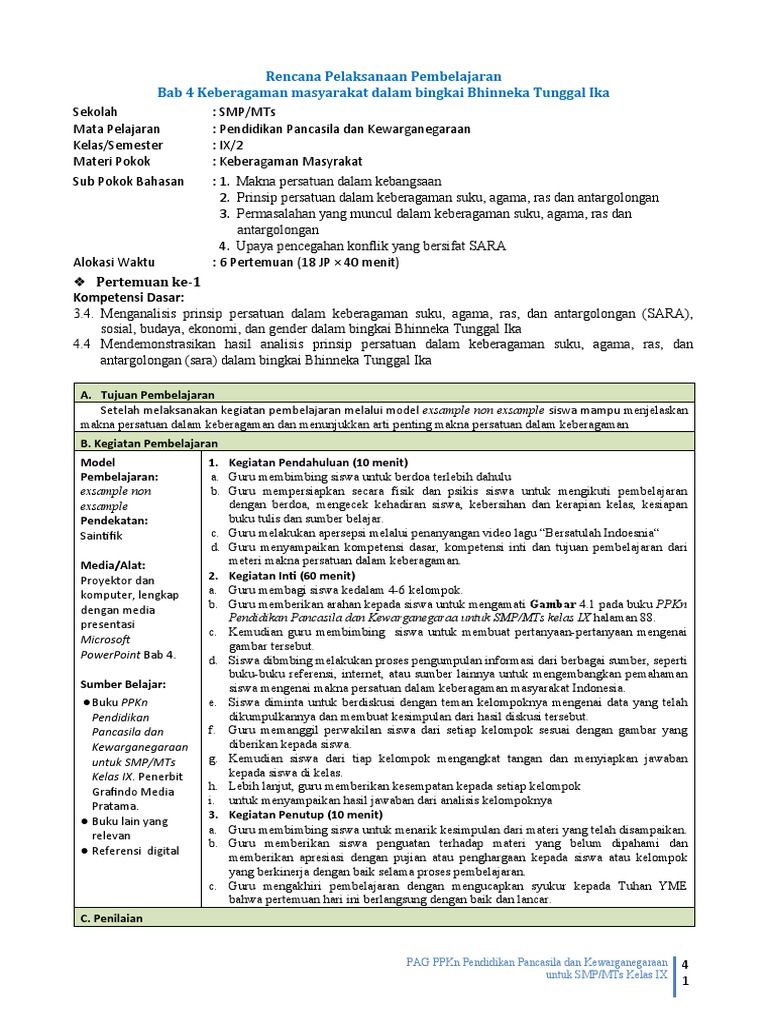 A. RPP Bab 4 | PDF | Karier & Perkembangan | Sains & Matematika