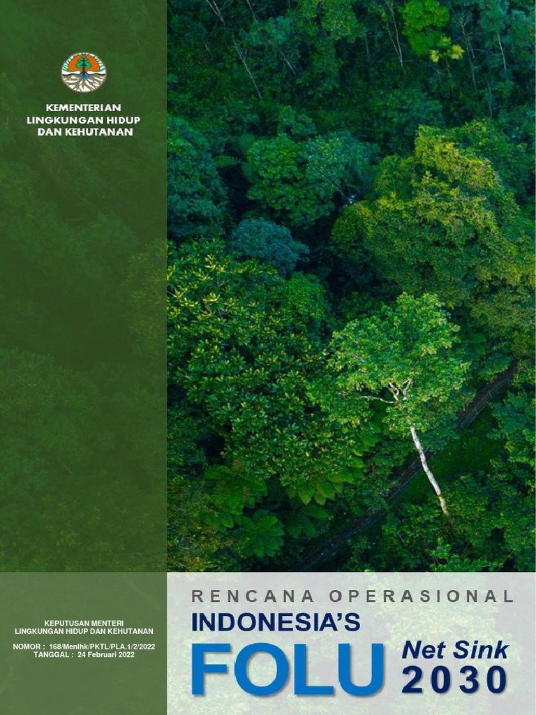 Buku Renops Folu Netsink 2030 | PDF | Climate Change Mitigation | Forestry