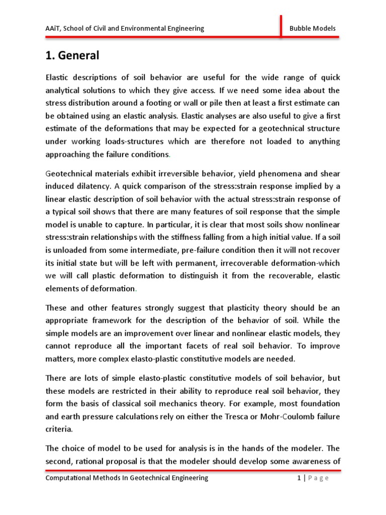 Edited Bubble Model | PDF | Deformation (Engineering) | Plasticity ...