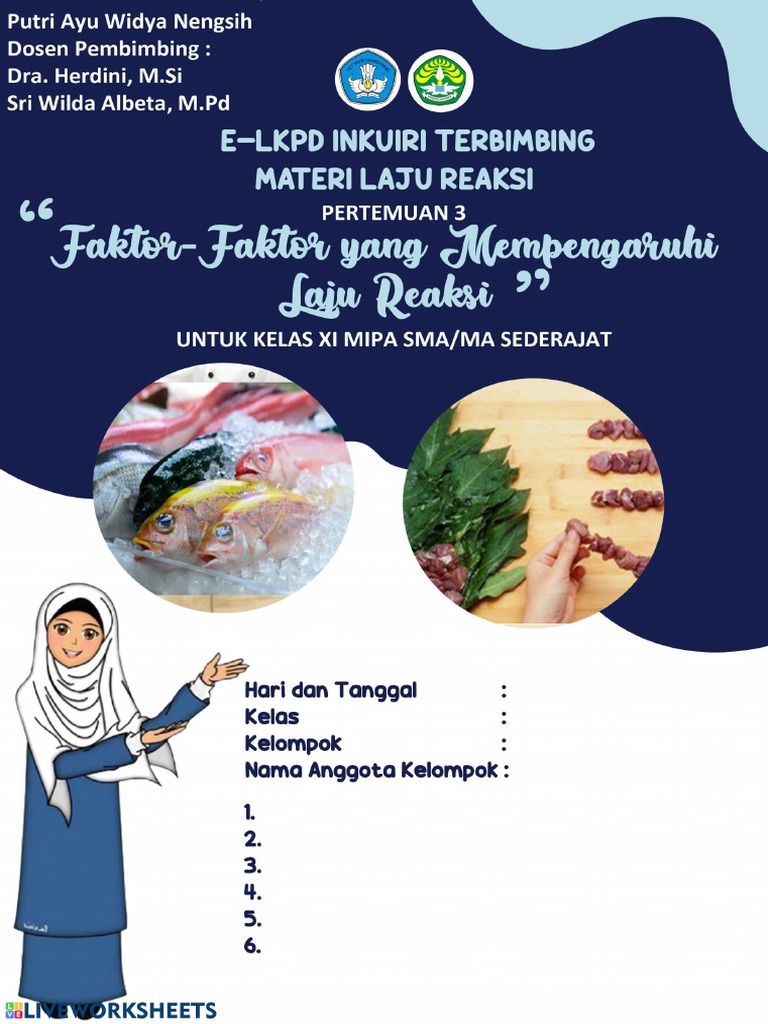 LKPD Faktor-Faktor Yang Mempengaruhi Laju Reaksi | PDF