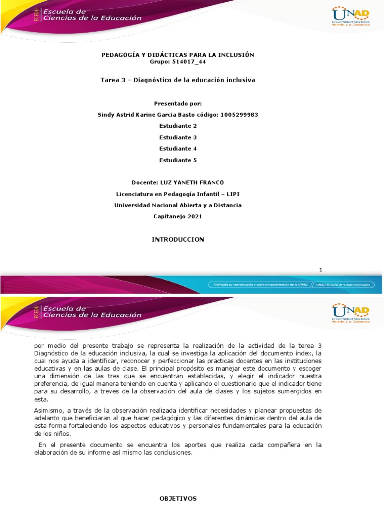 Plantilla Tarea 3 - Diagnóstico de La Educación Inclusiva | Descargar ... Plantilla Tarea 3 - Diagnóstico de La Educación Inclusiva | Descargar ...