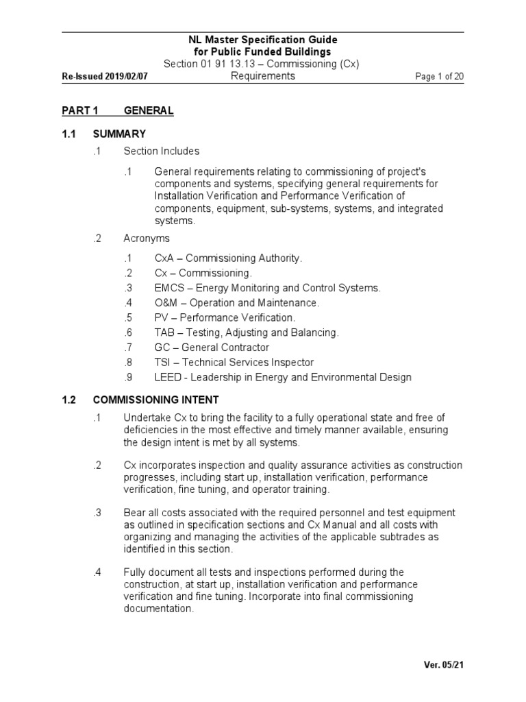 Works Masterspec 01911313 | PDF | Verification And Validation ...