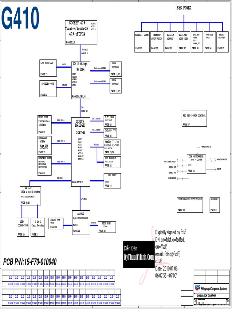Ecs g410-1-4-01 Rev d.0 SCH | PDF | Computer Standards | Computing
