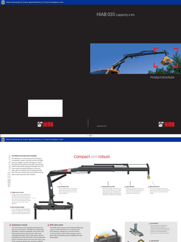 Hiab 035 2 | PDF | Crane (Machine) | Truck