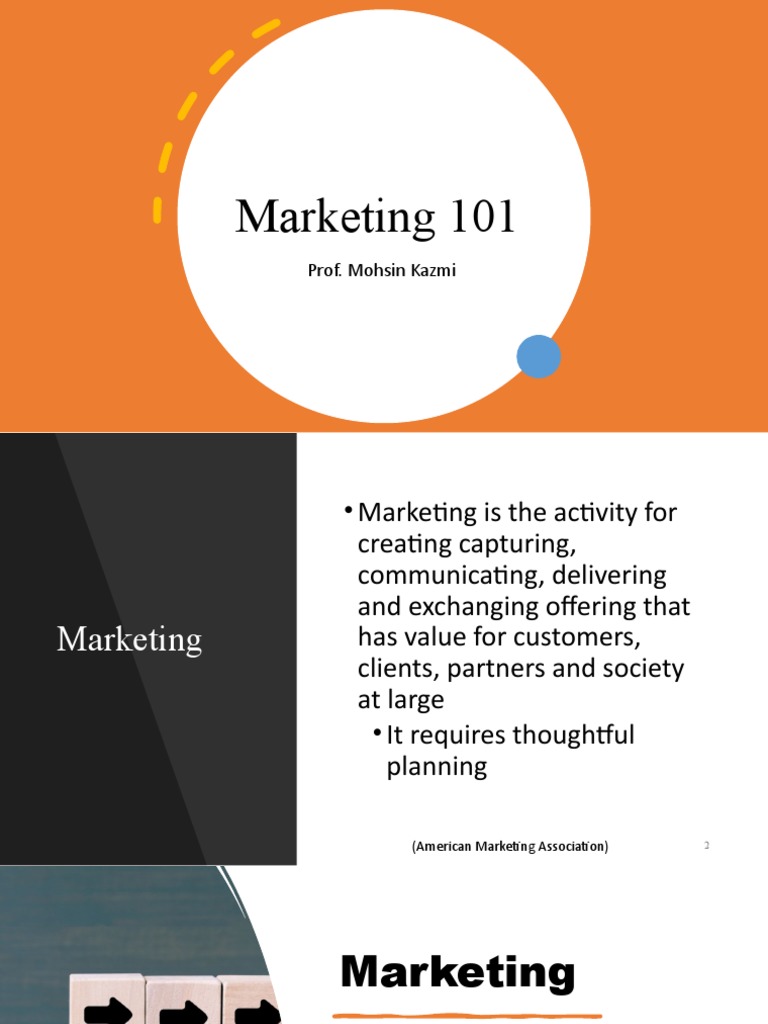 Marketing 101 | PDF