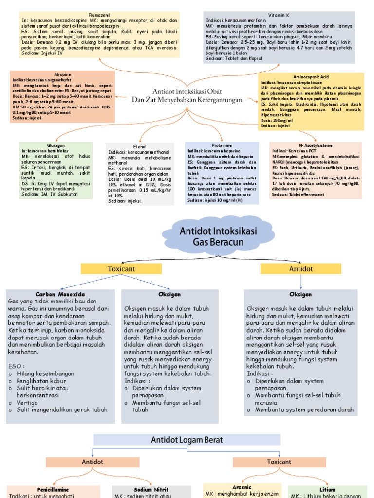 Mind Map Antidot Intoksikasi Obat - Melinda Wulan | PDF