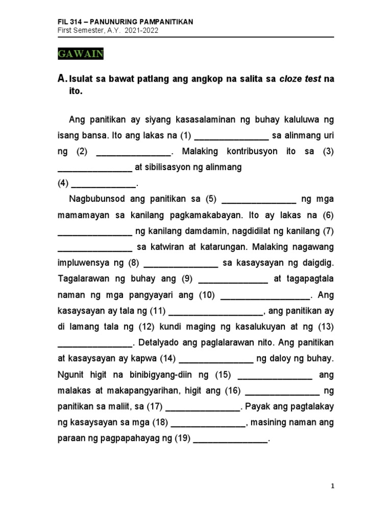 Activity 314 Maam R. Inguillo | PDF