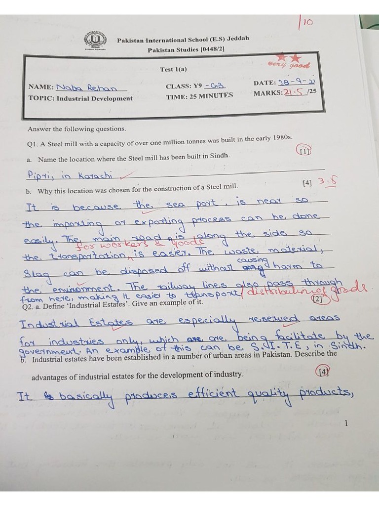 Pak Studies Tests1-4 | PDF