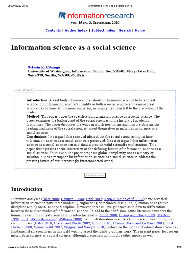 Cibangu 2010 | PDF | Science | Social Sciences