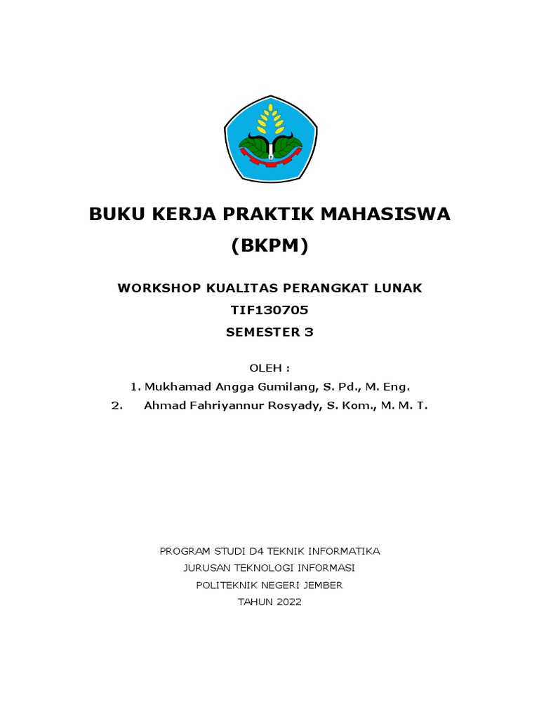 BKPM Workshop Kualitas Perangkat Lunak | PDF