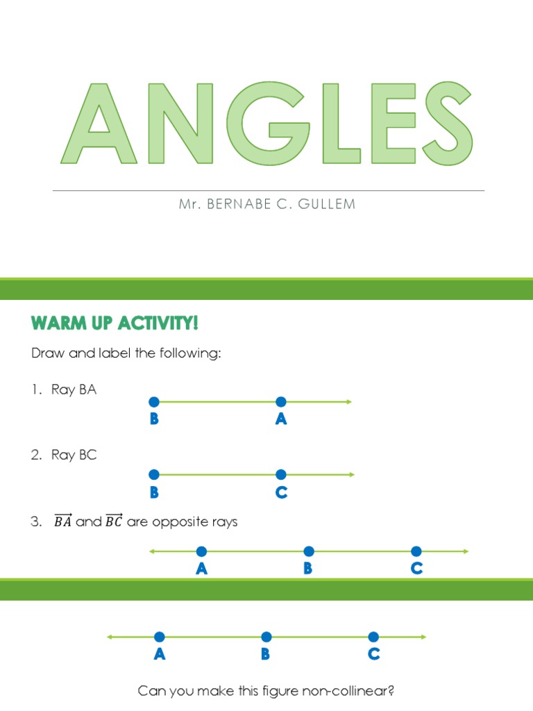 Drawing and Labeling Angles: Types of Angles, Their Names and ...