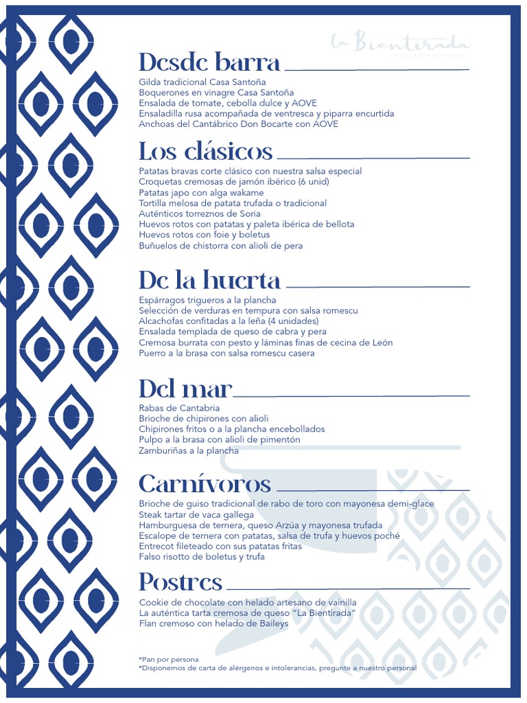 Grupo Lalala Bientirada Carta Septiembre 2022 | PDF | ensalada ...