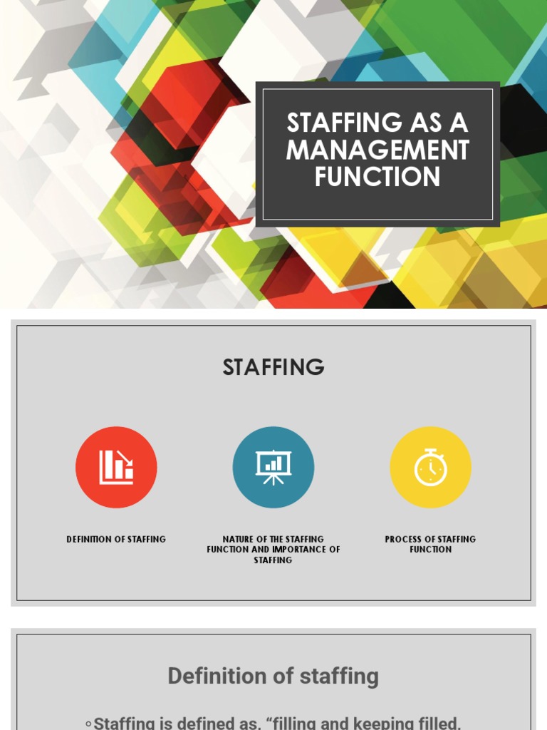 Staffing AS A MANAGEMENT FUNCTION | PDF | Human Resources | Employment